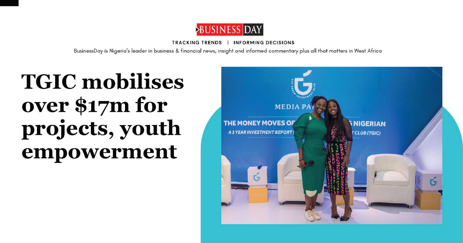 Business Day – TGIC mobilises over $17m for projects, youth empowerment ...